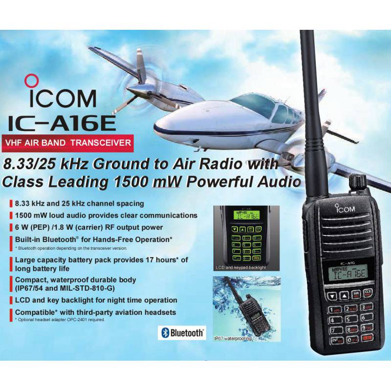 ICOM IC-A16E BLUETOOTH
